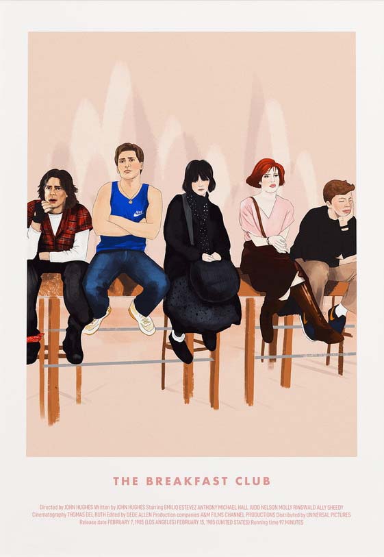 The Breakfast Club Poster Women's The Breakfast Club Movie Poster